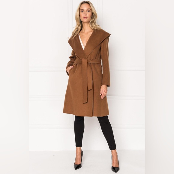 La Marque | Jackets & Coats | La Marque Willow Belted Camel Wool Coat W ...